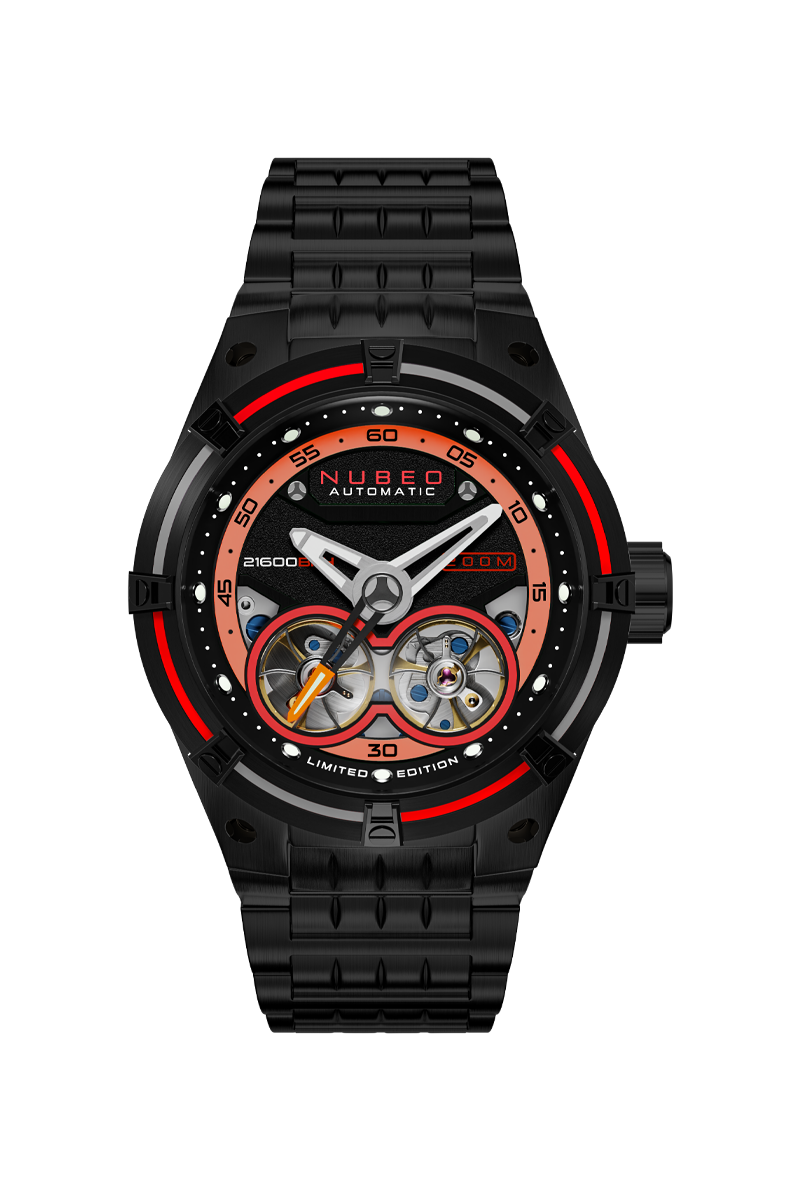 Orange Black | Galileo Automatic Limited Edition – Nubeo Watches
