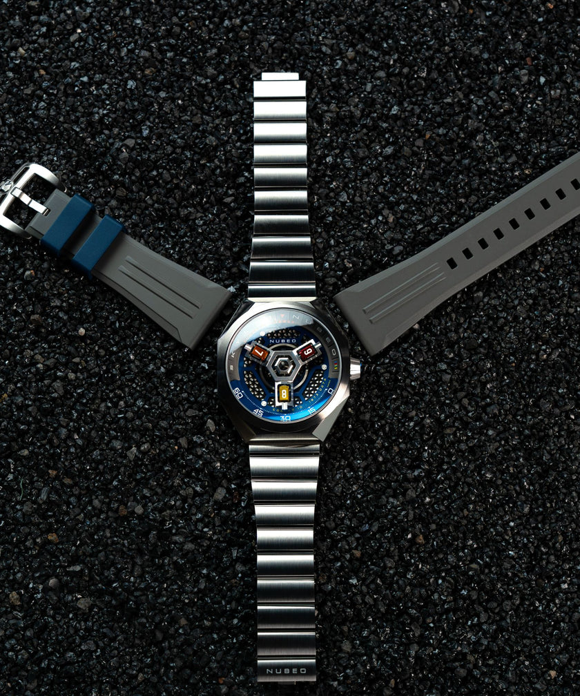 Grey Blue | Skylab Automatic – Nubeo Watches