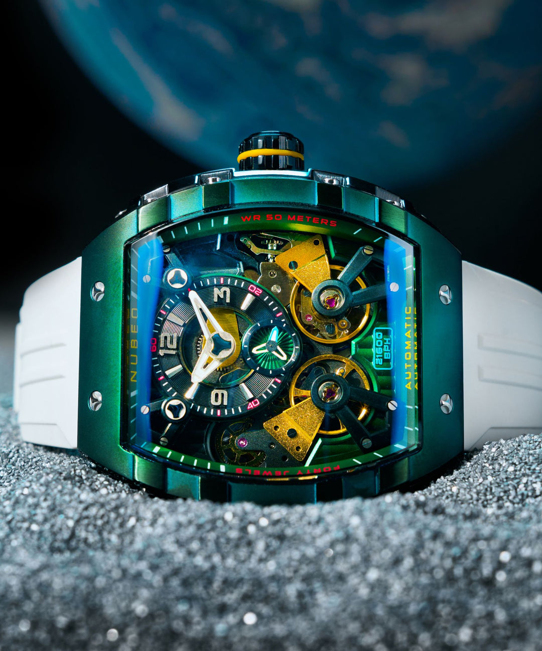 Vintage Green | Magellan Double Barrel Automatic – Nubeo Watches