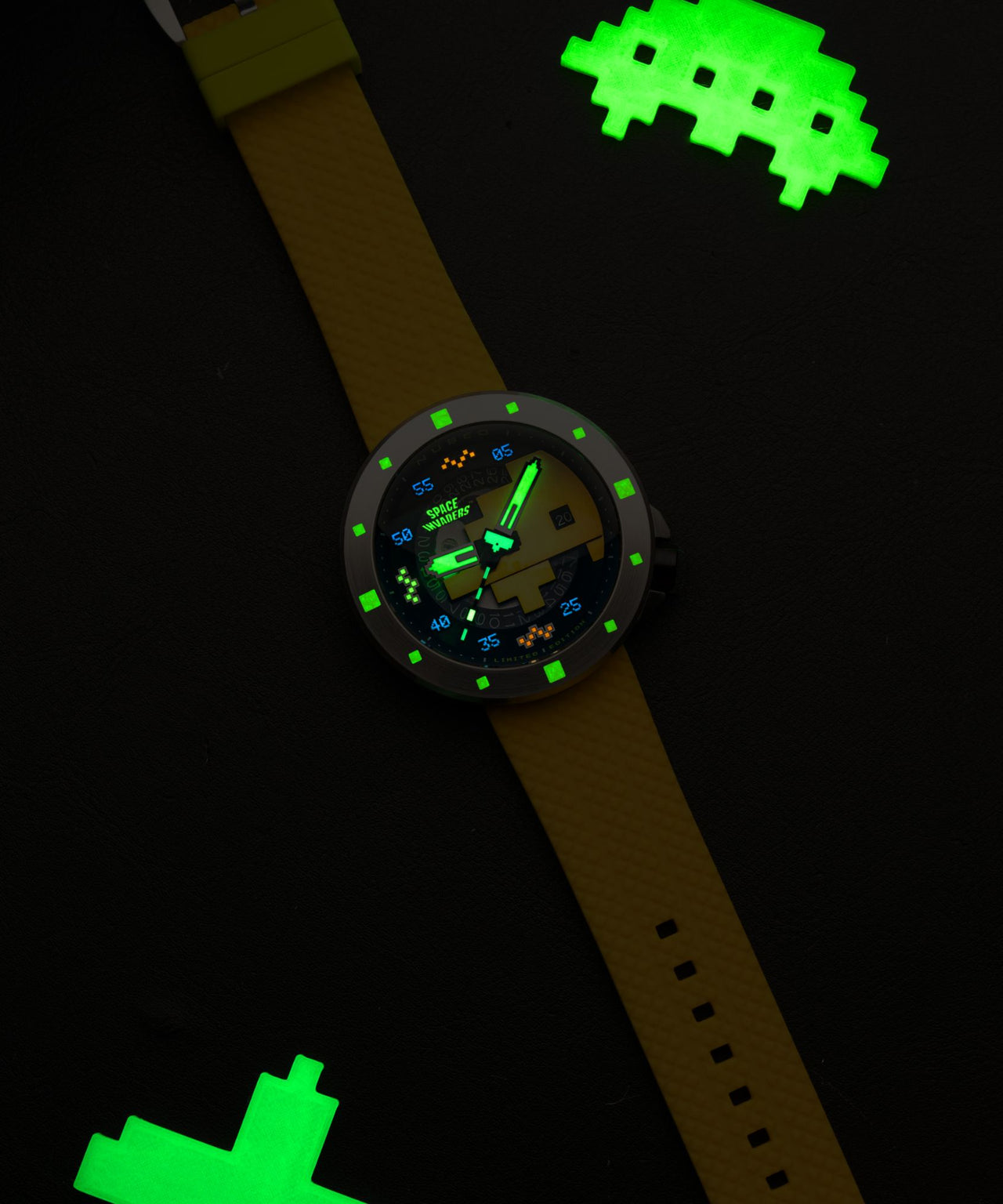 Retro Yellow | Cassini Automatic Space Invaders Limited Edition – Nubeo ...