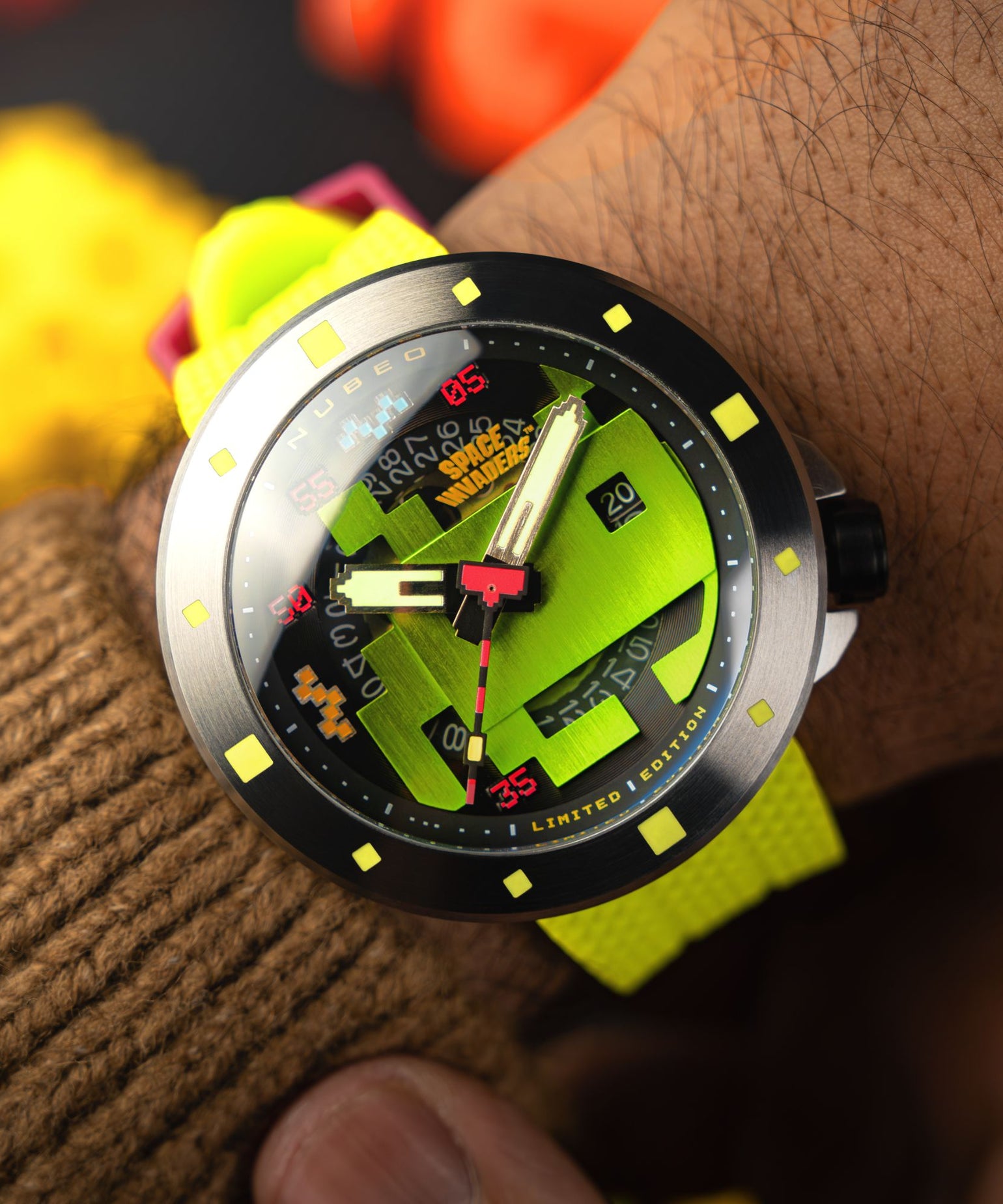 Laser Green | Cassini Automatic Space Invaders Limited Edition – Nubeo ...