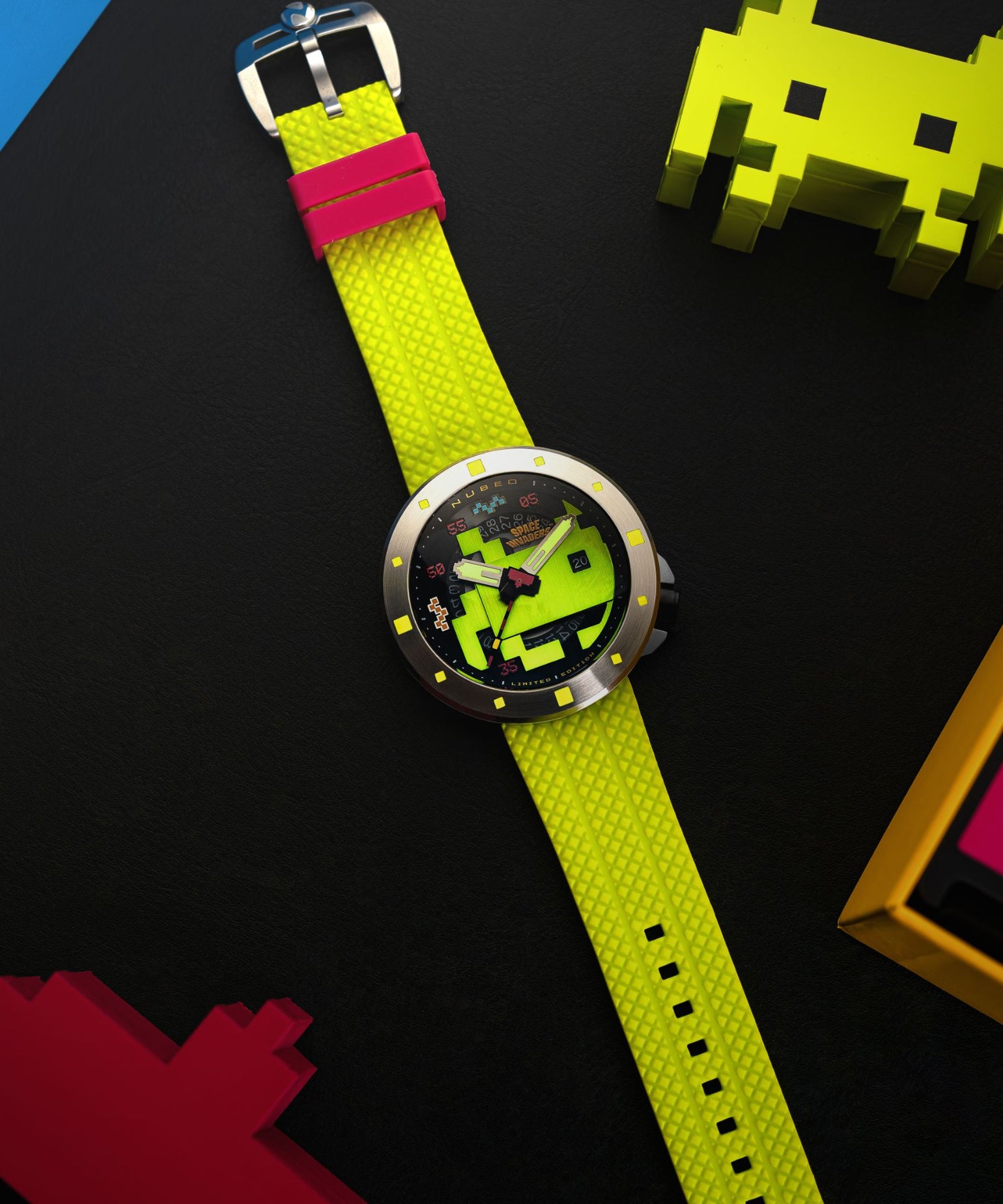 Laser Green | Cassini Automatic Space Invaders Limited Edition – Nubeo ...
