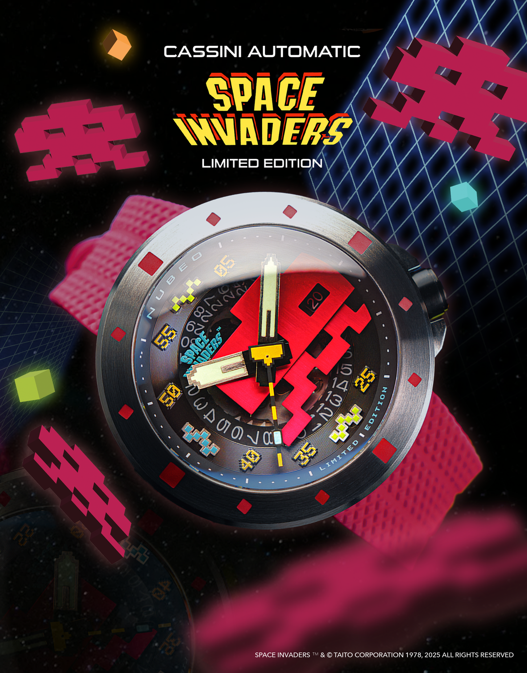 CASSINI AUTOMATIC SPACE INVADERS LIMITED EDITION NB-6103 – Nubeo Watches