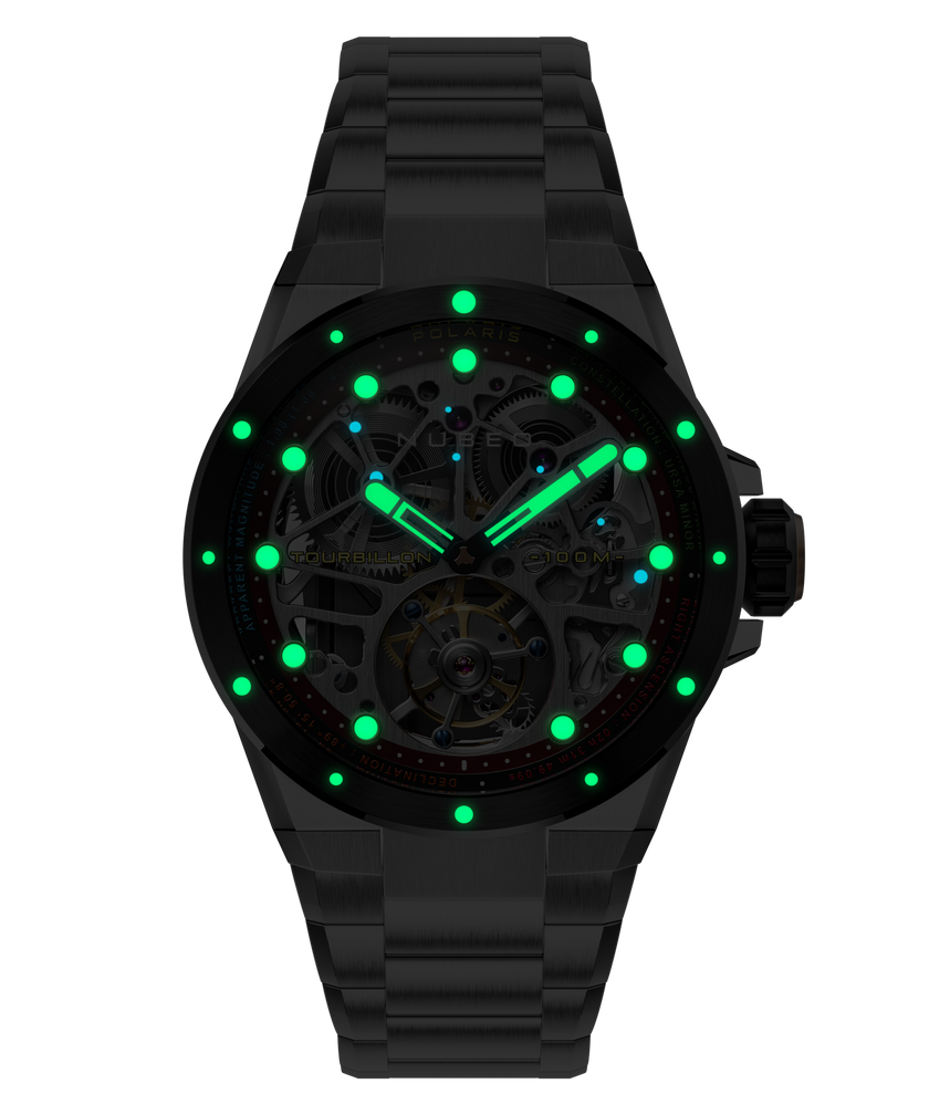 Aura Black | Polaris Tourbillon Limited Edition – Nubeo Watches