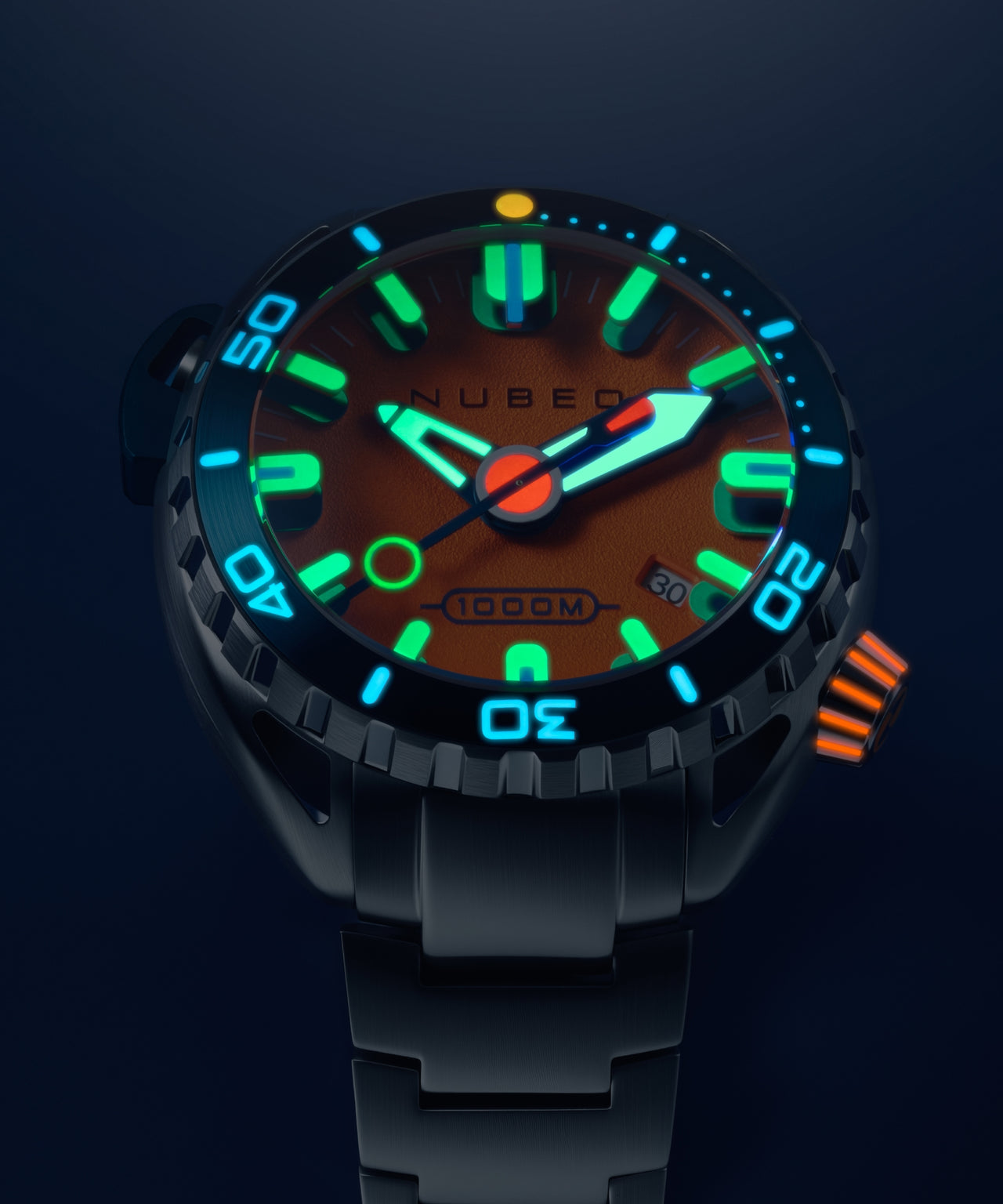 Blaze Orange | Aluminaut Automatic Limited Edition – Nubeo Watches