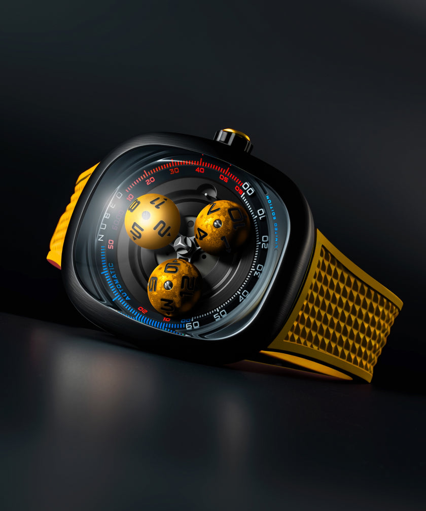 Supernova Yellow | Tri-star Orbit Automatic Limited Edition – Nubeo Watches