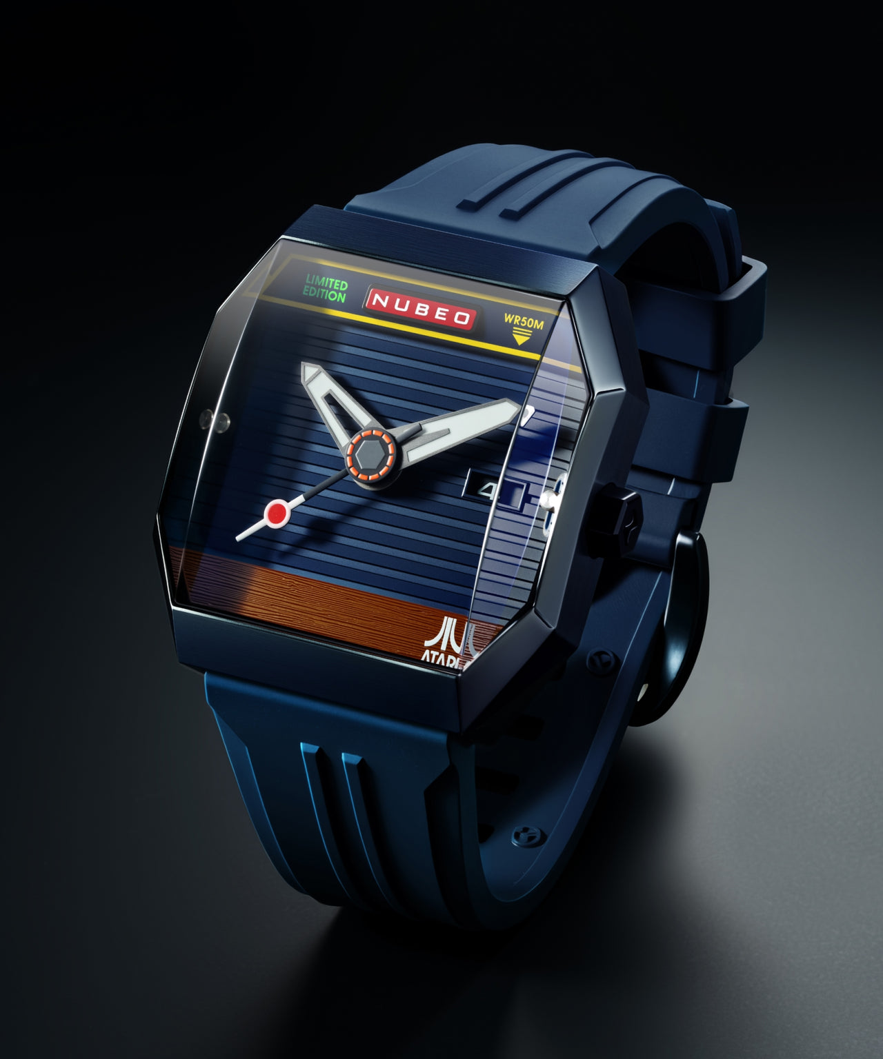 Binary Blue | Console Automatic Atari 2600 Limited Edition – Nubeo Watches