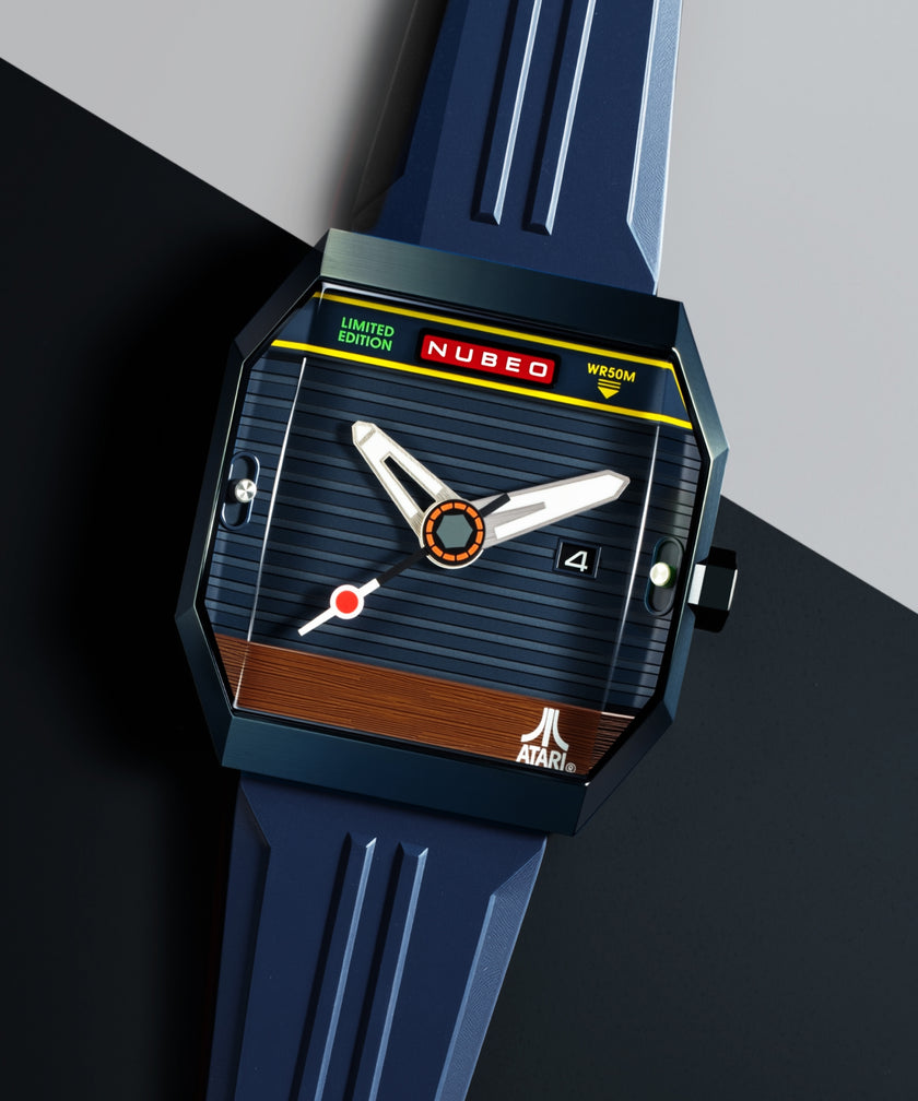 Binary Blue | Console Automatic Atari 2600 Limited Edition – Nubeo Watches