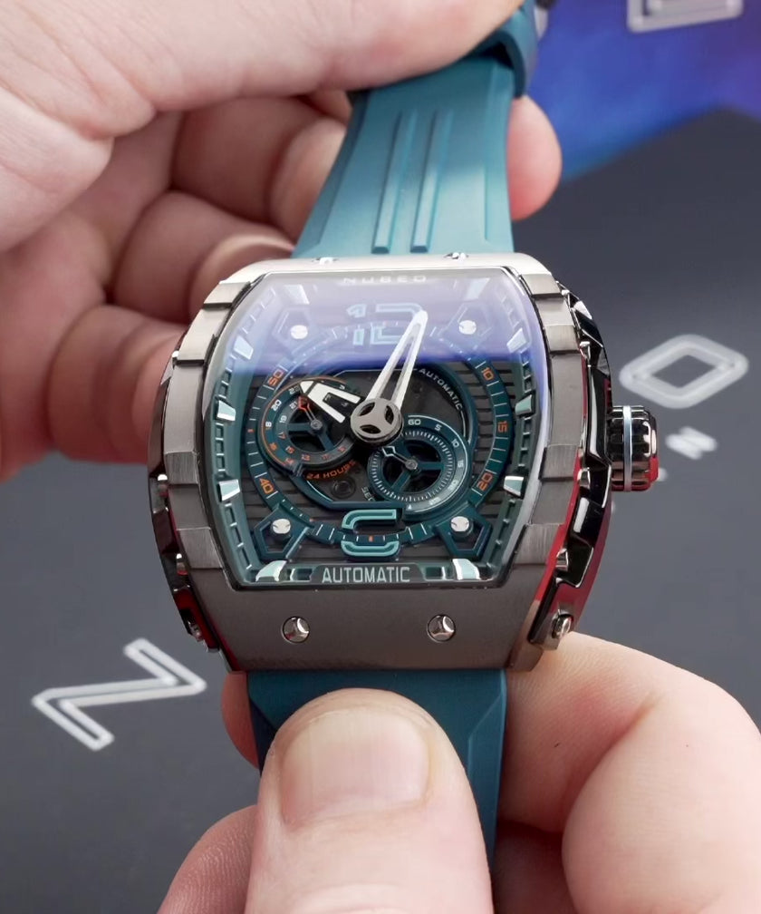 Retro Blue | Magellan 24H Automatic – Nubeo Watches