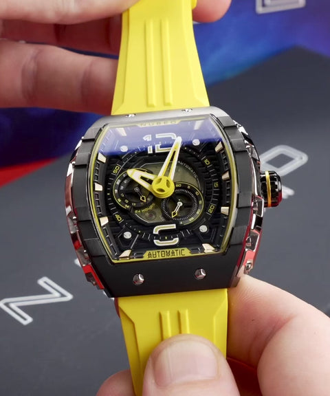 Yellow Black | Magellan 24H Automatic – Nubeo Watches