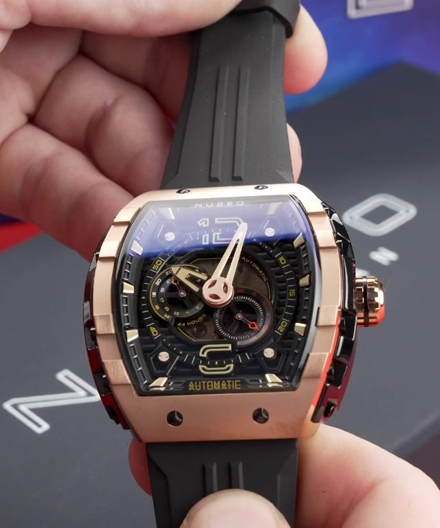 Rose Gold | Magellan 24H Automatic – Nubeo Watches